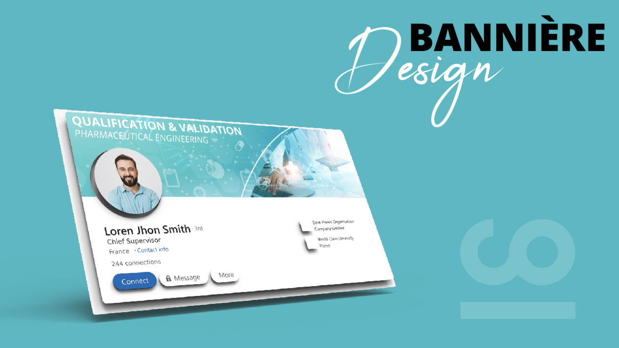 Je vais faire votre couverture LinkedIn - Bannière LinkedIn Visuel Pro ...