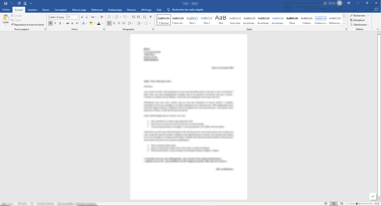 Je vais rédiger votre courrier de prospection commerciale par Proventes