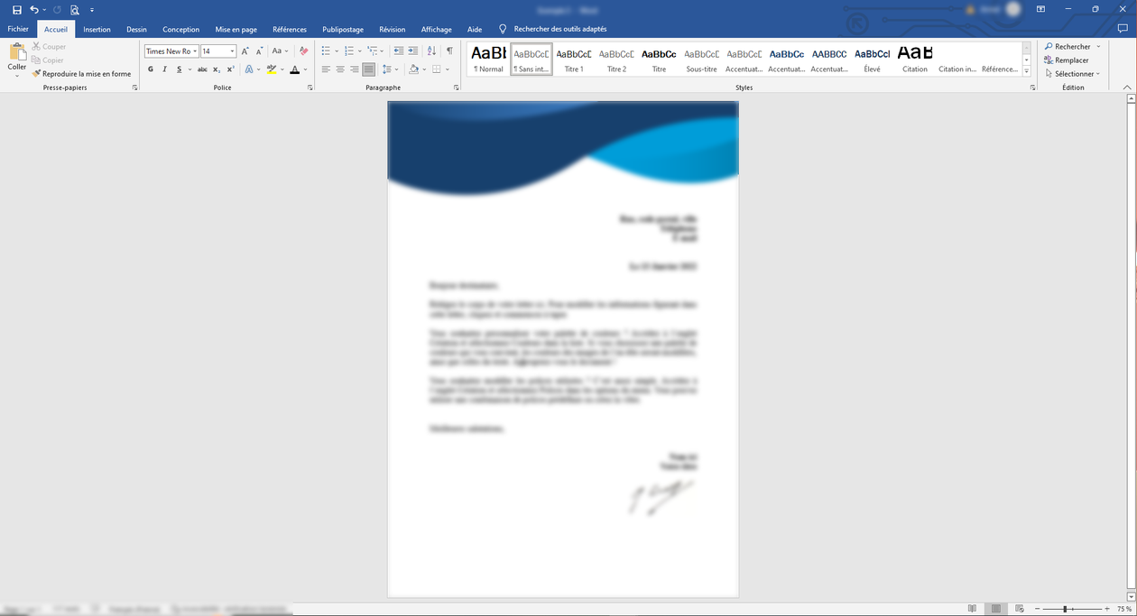 Je vais rédiger votre courrier de prospection commerciale par Proventes