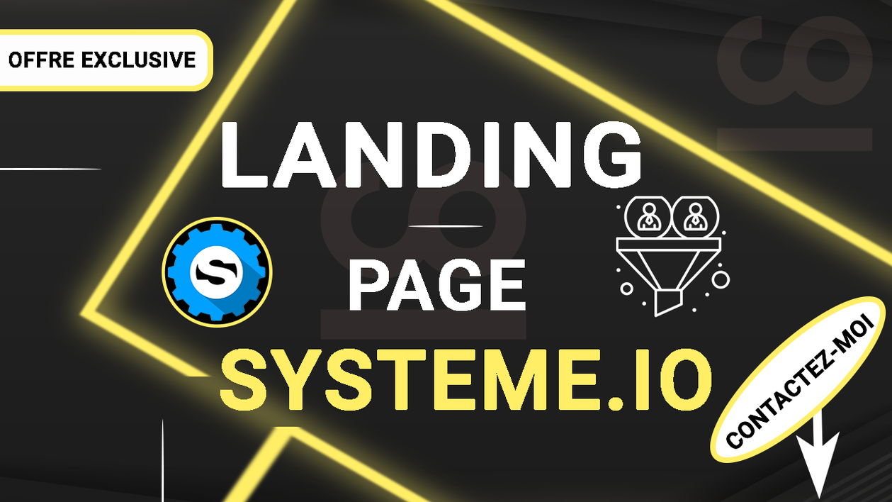 Je vais créer votre page de capture ou landing page professionnelle et ...