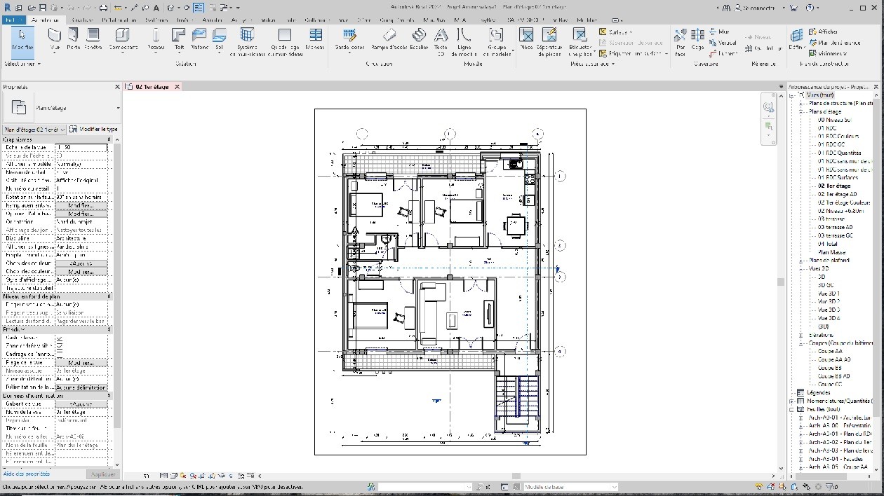 Je vais élaborer un projet architectural sur Revit par ARCHI_GANI