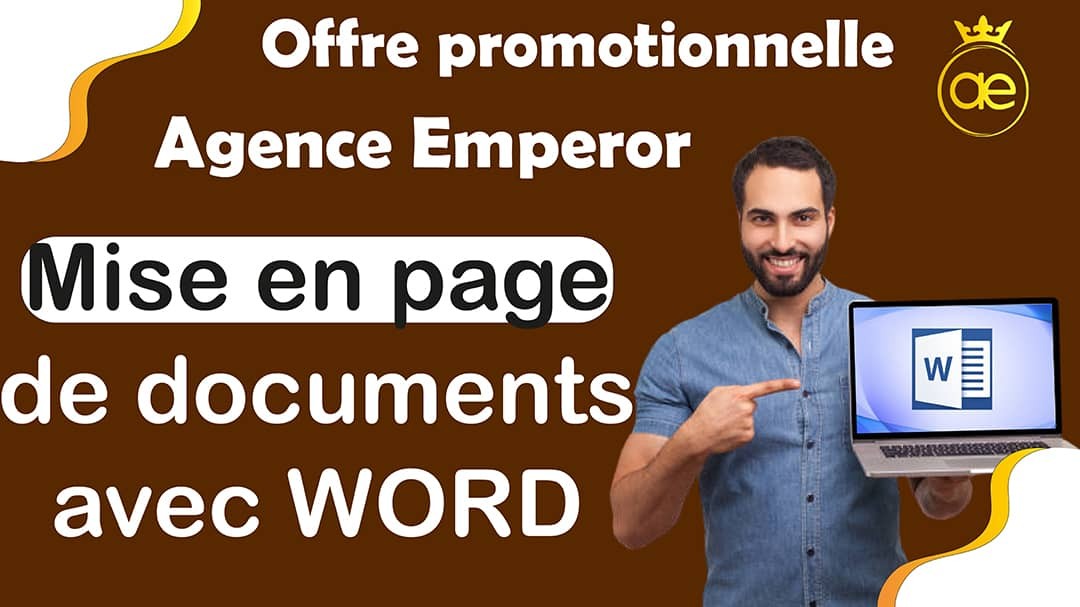 Je vais faire la mise en forme de vos différents documents avec Word ...