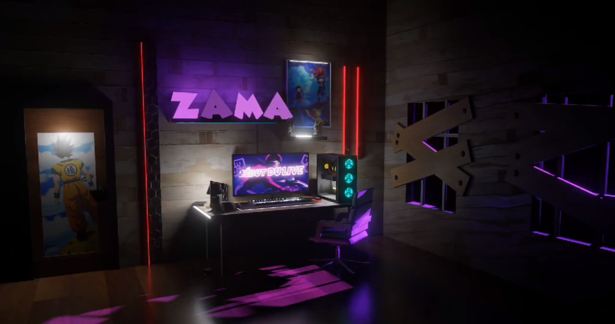 Je vais créer un univers 3D élégant pour vos overlays twitch pour début ...