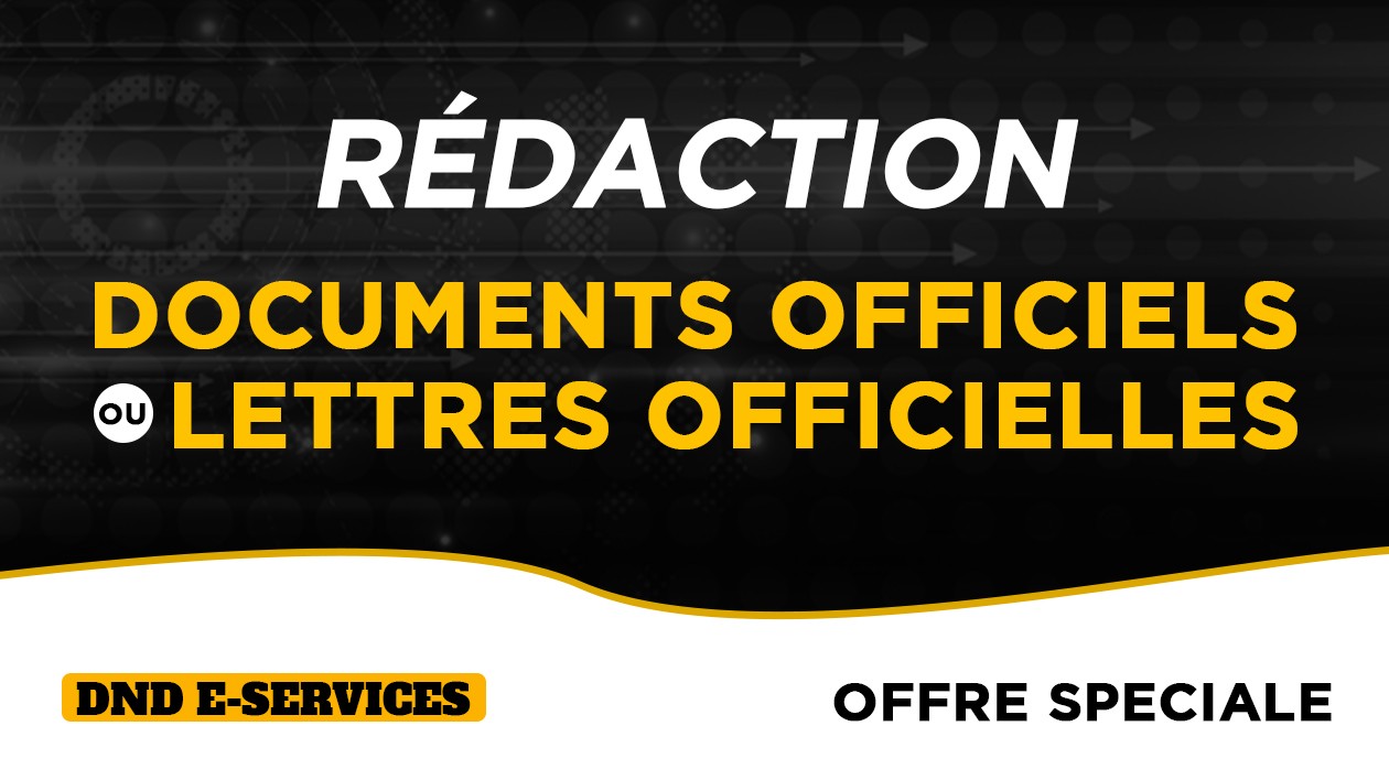 Je vais rédiger tous types de documents officiels ou lettres officielles par DND_ExpJuriste