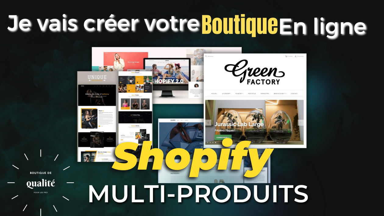 Je vais créer votre boutique en ligne multi-produits sous Shopify en ...