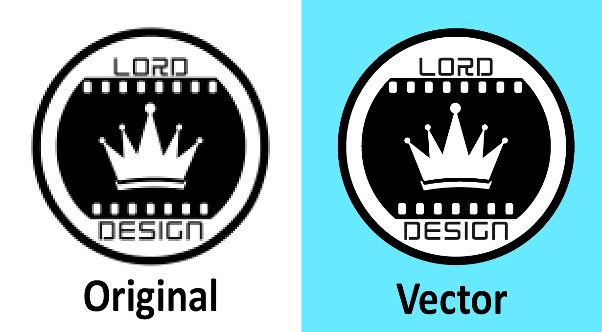 Je vais vectoriser, redessiner, convertir en vectoriel votre logo ou ...