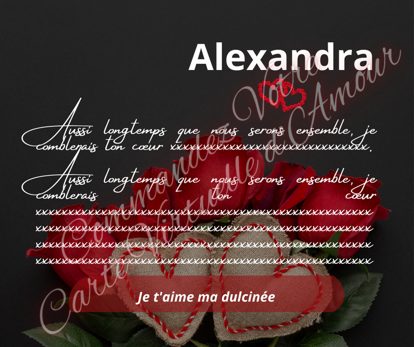 Je vais embellir votre poème ou texte d'amour grâce à nos modèles de ...