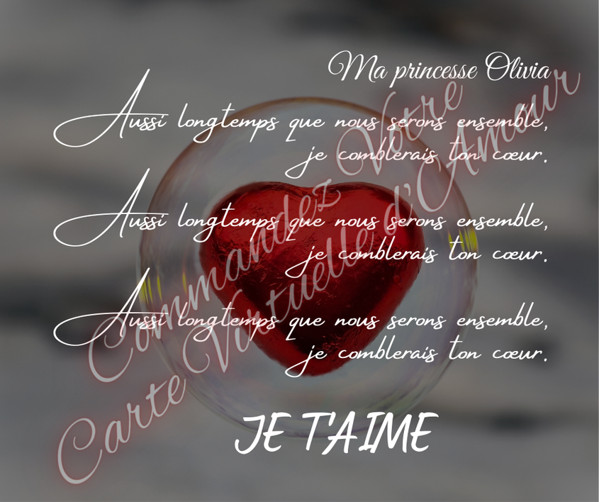 Je vais embellir votre poème ou texte d'amour grâce à nos modèles de ...