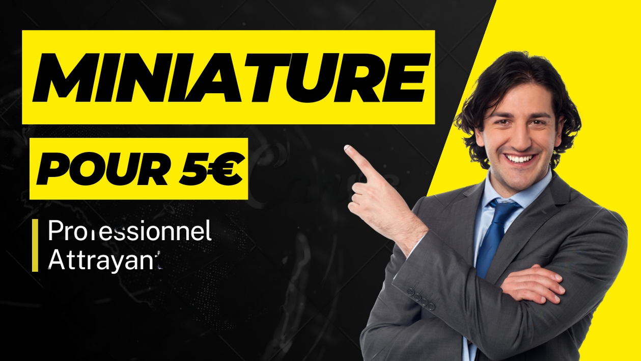 Je vais réaliser votre miniature Youtube impactante et de manière ...