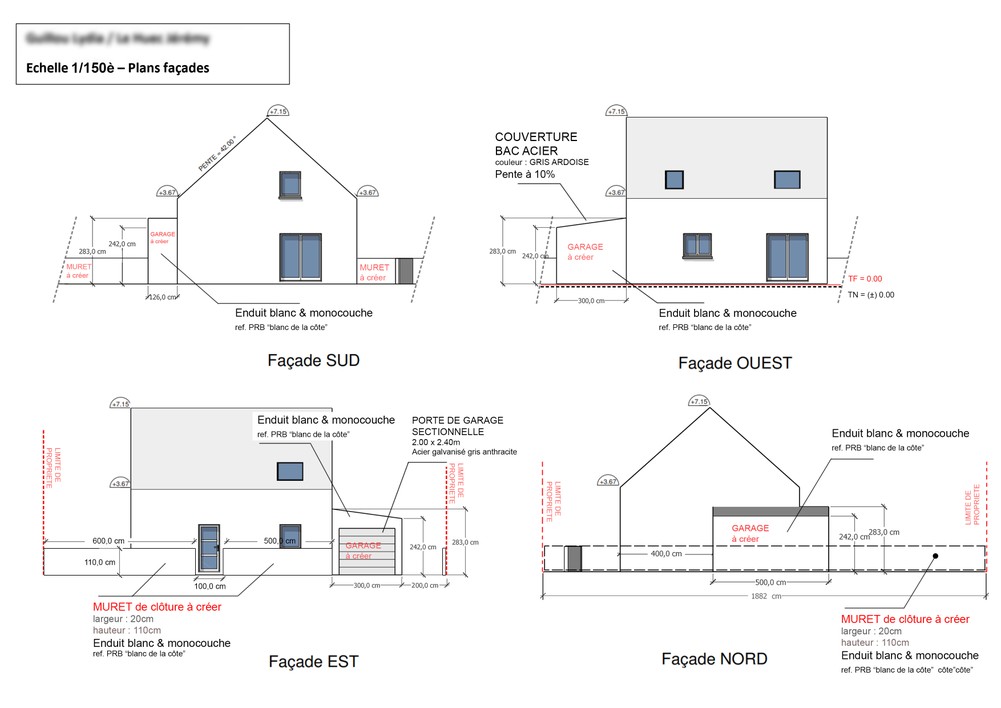 Je vais réaliser les documents nécessaires à votre permis de construire ...