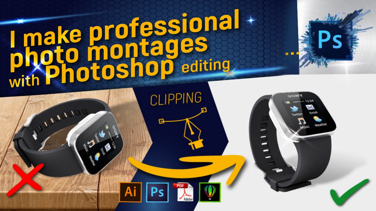 I will make professional photo montages with Photoshop editing by haarkoubi