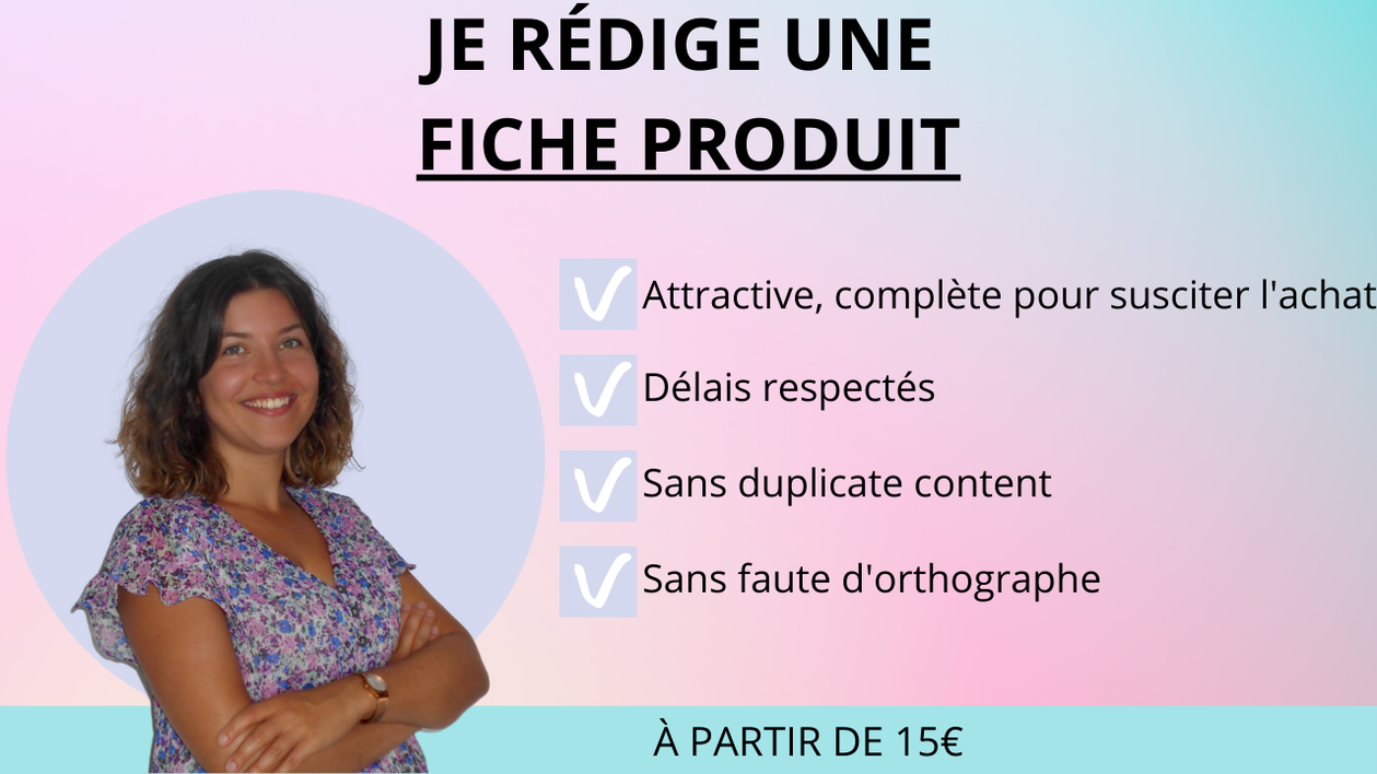 Je vais rédiger une fiche produit de 300 mots par Sophie_redige