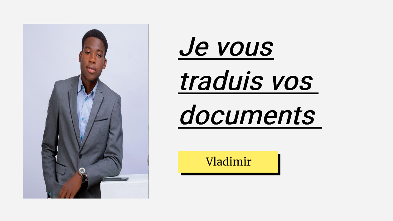 Je vais traduire vos documents de l'anglais vers le français et vice ...