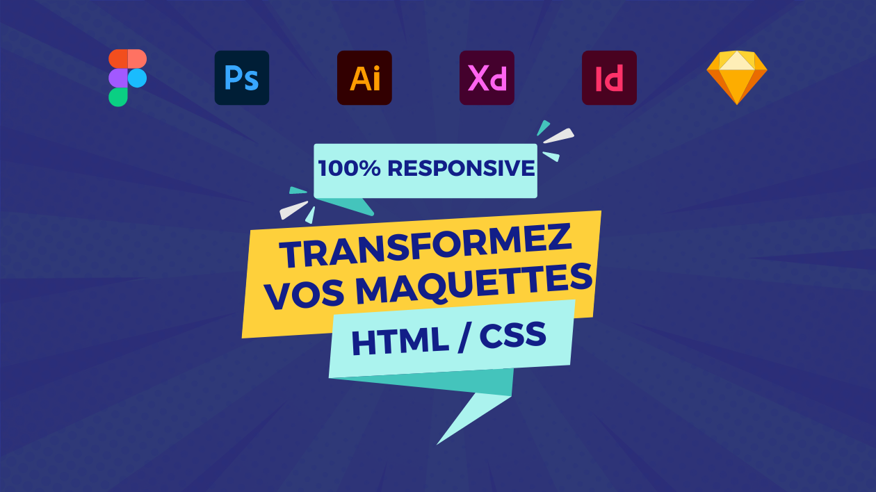 Je vais transformez votre maquette en HTML/CSS responsive par ApiCoding