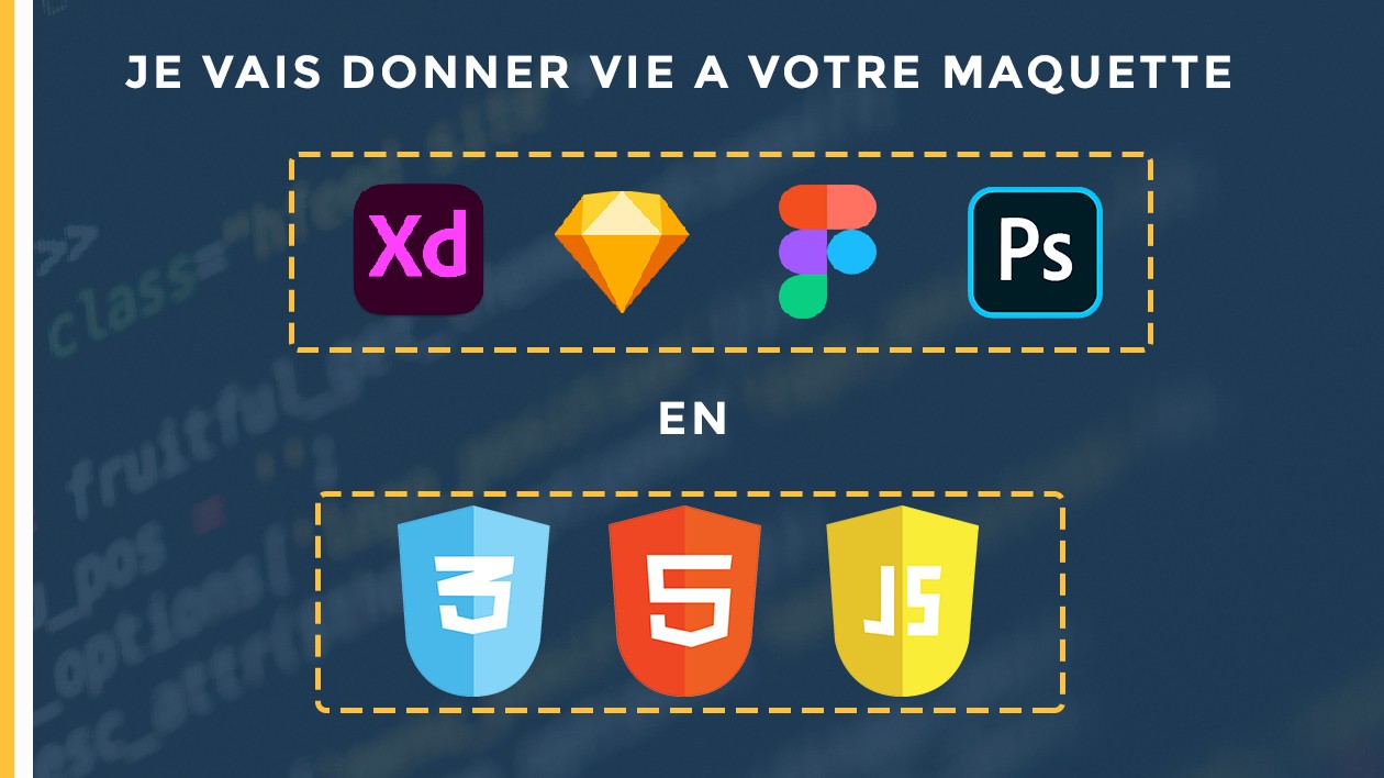 Je vais donner vie à votre maquette PSD FIGMA ADOBE XD par HUGUO