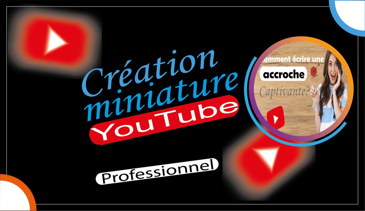 Je vais créer votre miniature YouTube percutant original et ...