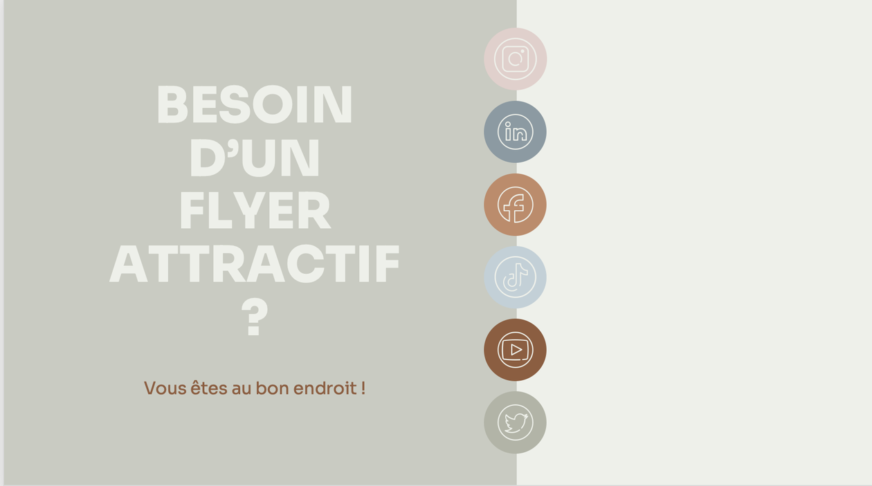 Je vais vous créer un flyer attirant pour par exemple votre restaurant ...