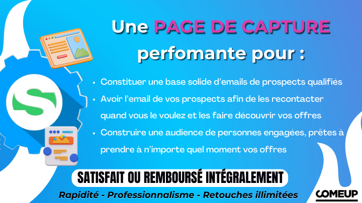 Je vais concevoir votre page de capture ou landing page avec systeme io ...