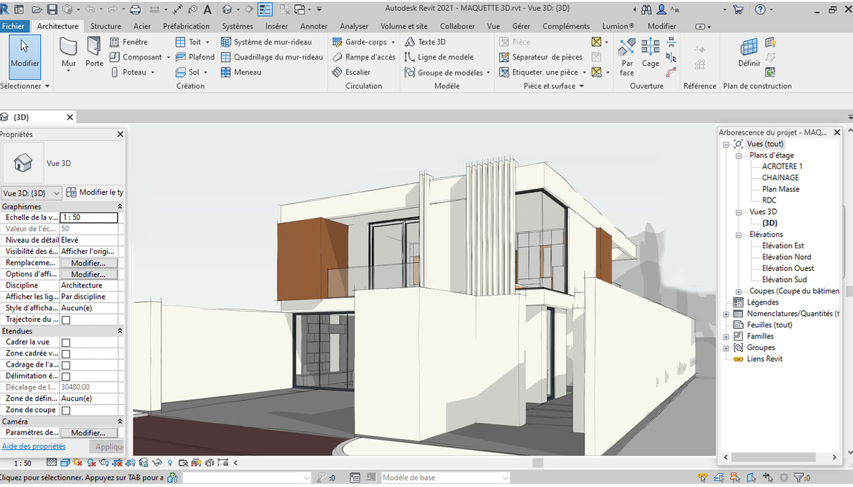 Je vais modéliser la maquette 3D de votre maison, appartement ou ...