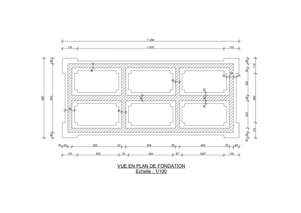Je vais réaliser un plan de fondation et/ou d'implantation pour la construction de votre future ...