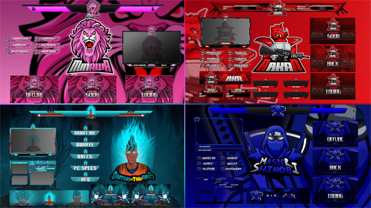 I will create a professional twitch overlay by StudioKraft