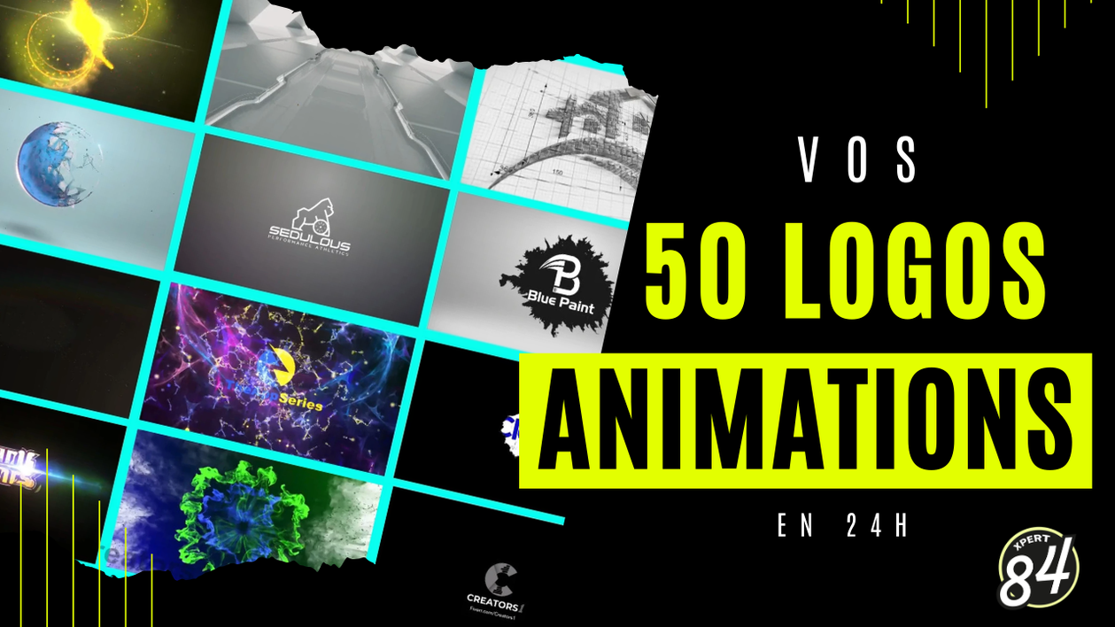 Je vais vous donner 50 animations de votre logo par StudioKraft