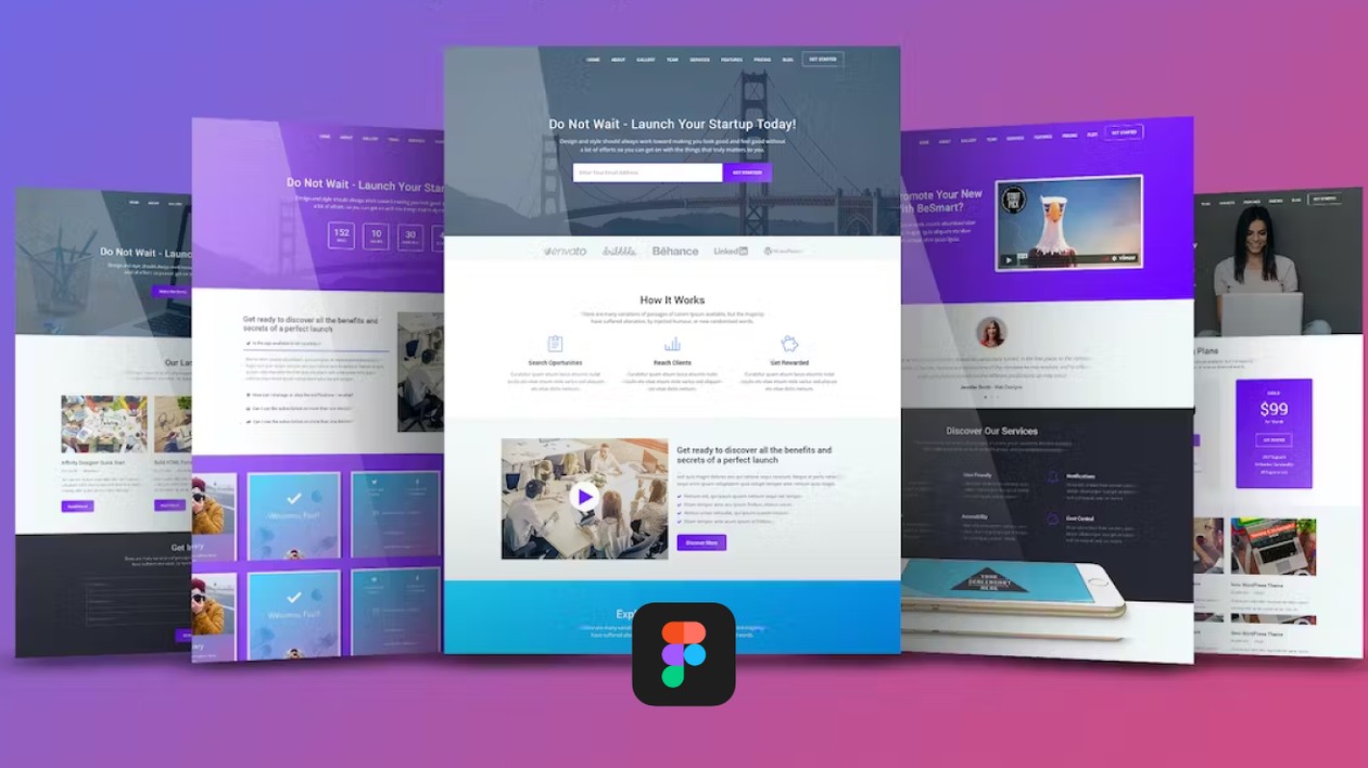 Je vais réaliser des maquettes UX/UI de votre site web sur Figma par ...