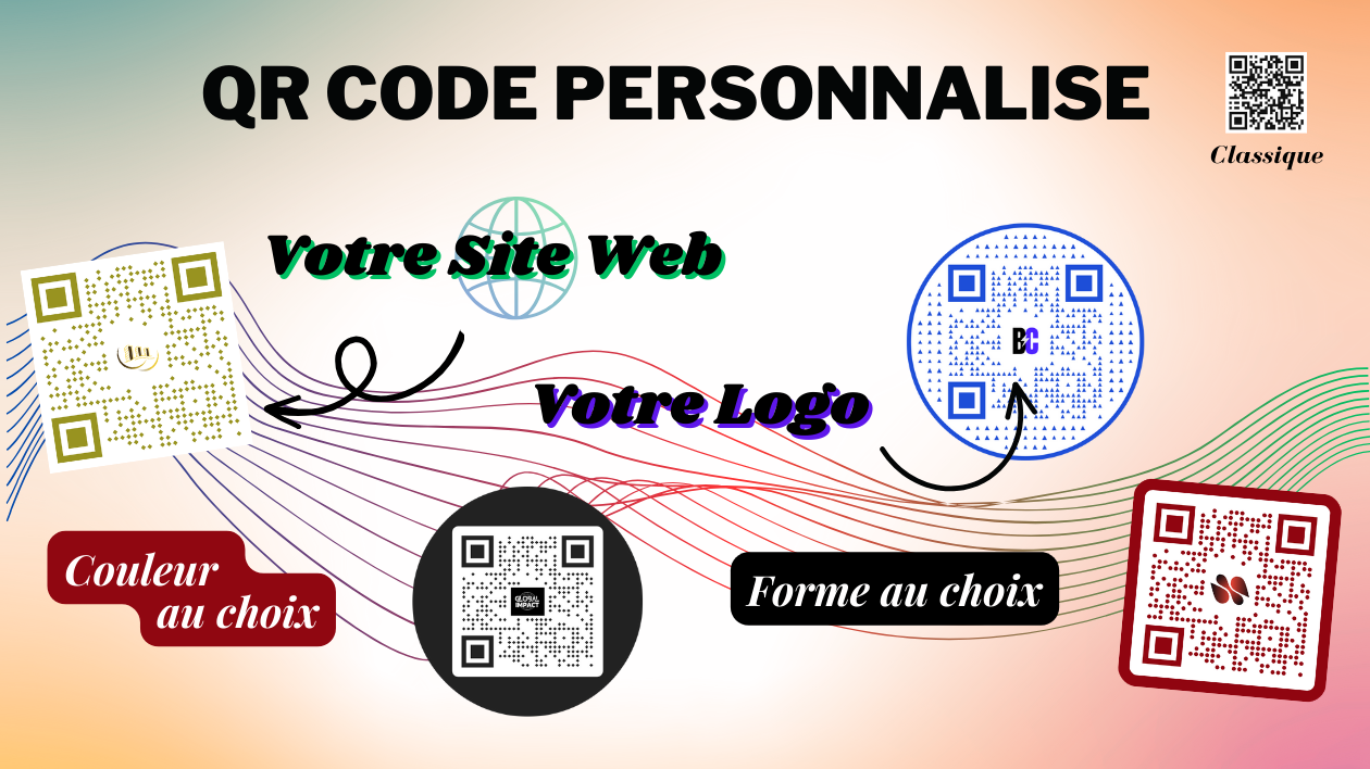 Je vais créer un QR code personnalisé avec votre site web et votre logo ...