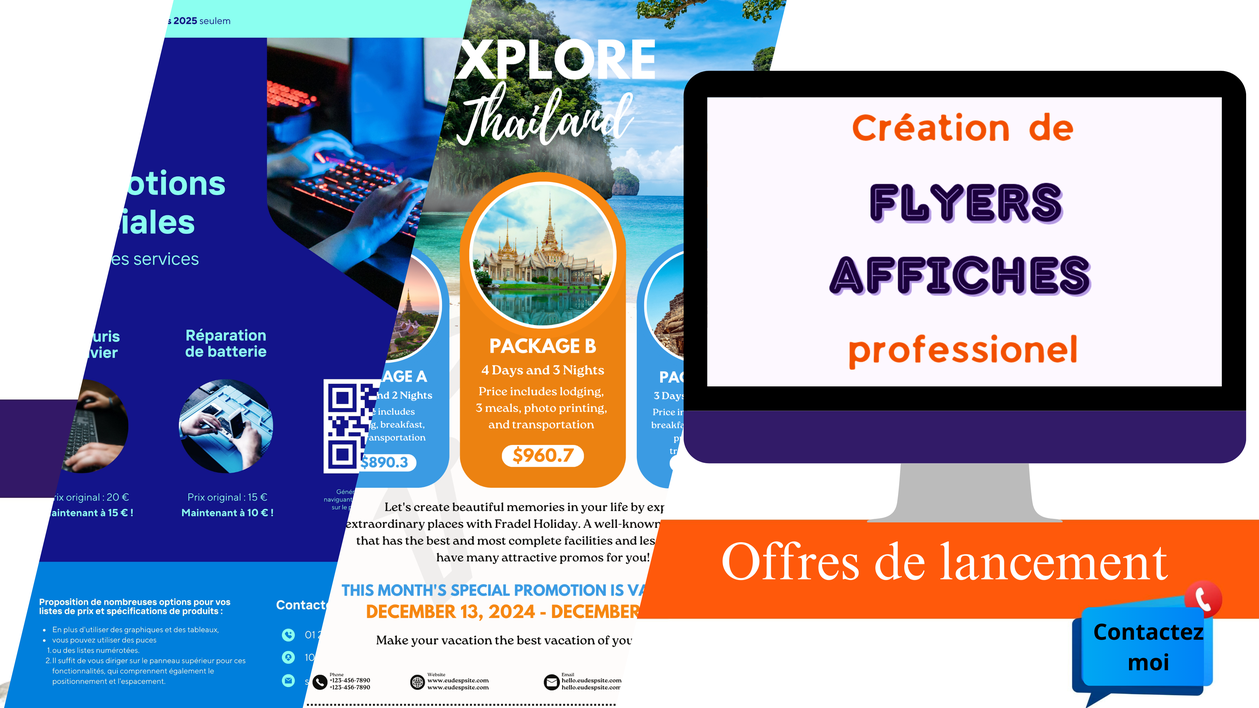 Je vais créer vos flyers et affiches professionnels par eudesprim_design