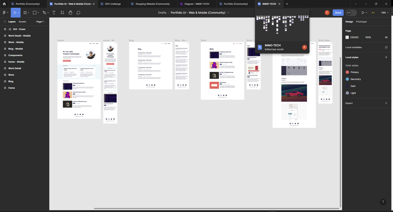 Je vais intégrer vos maquettes figma/xd/psd en html css javascript ou ...