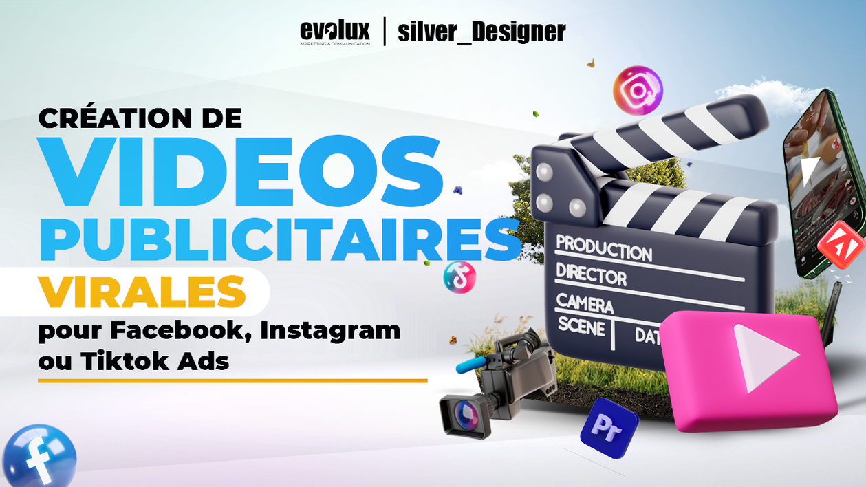 Je vais réaliser votre vidéo publicitaire pro pour facebook, instagram ...