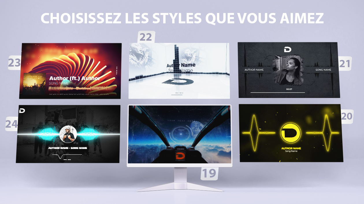 Je vais créer des vidéos de visualisation audio captivantes avec des ...