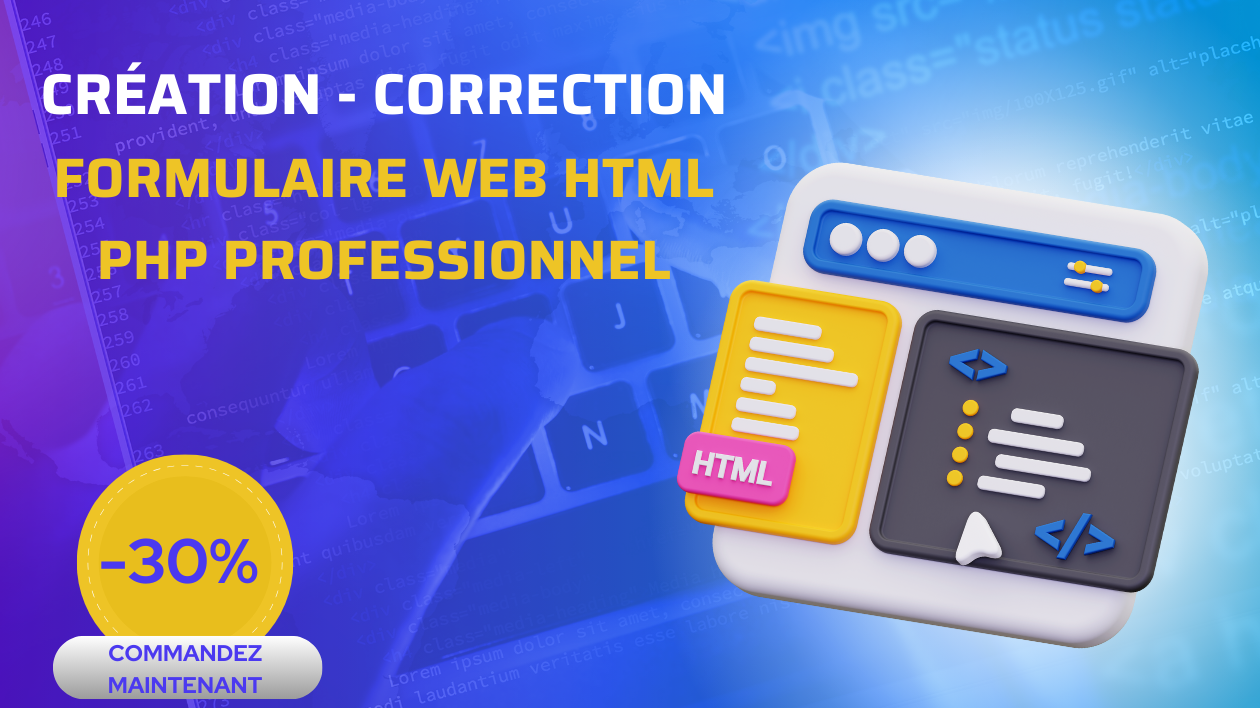 Je vais créer votre formulaire web personnalisé en HTML et PHP par ...