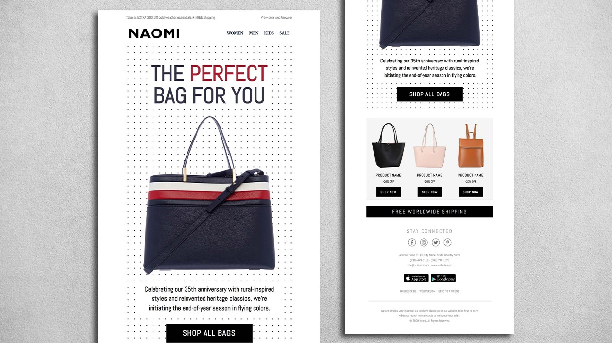 Je vais créer la maquette de vos e-mails et newsletters avec un design ...