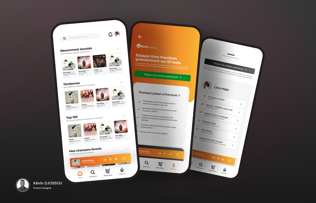 Je vais concevoir la maquette de votre application mobile par KevinDJOSSOU
