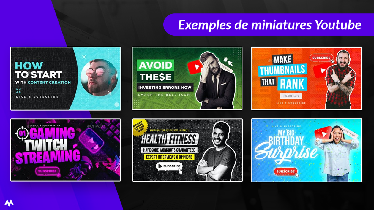 Je vais créer votre miniature Youtube pour augmenter votre taux de ...