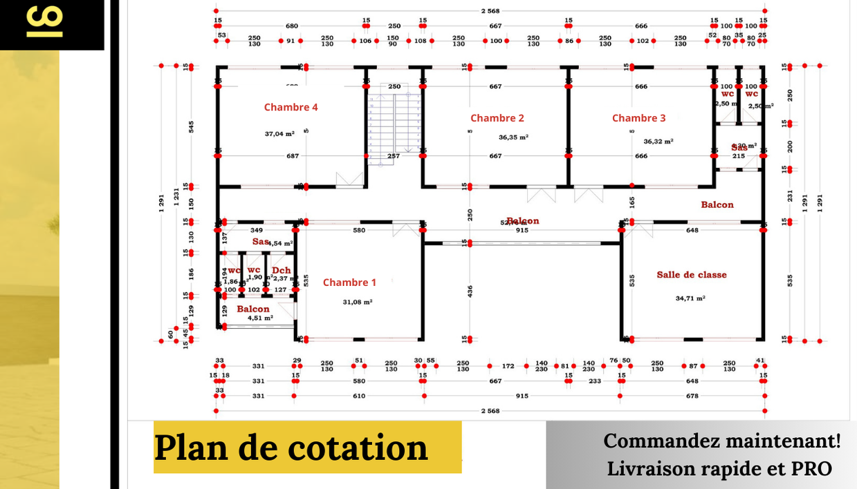 Je vais dessiner la vue en plan 2D de votre future maison de rêve par ...