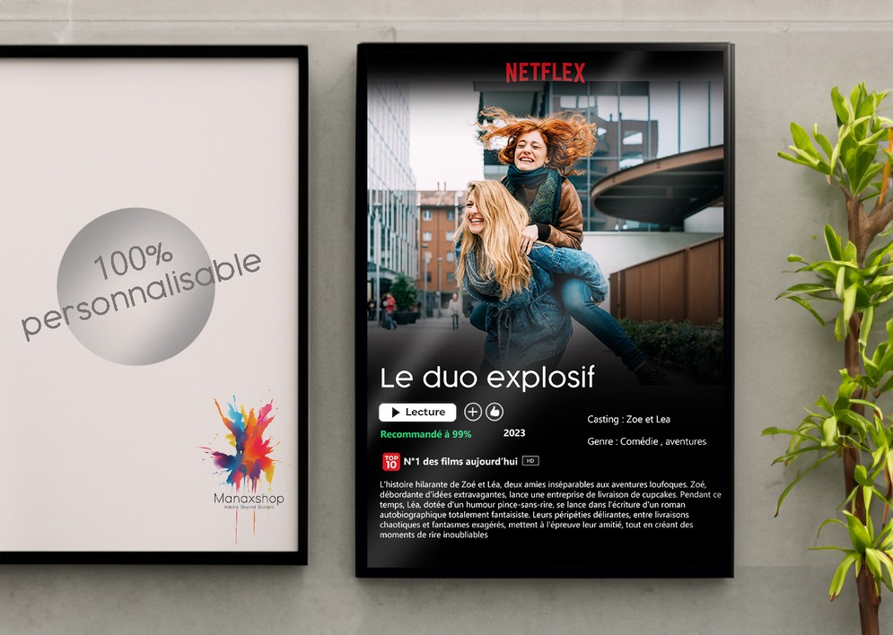 Je vais créer une affiche Netflix personnalisée par Manax