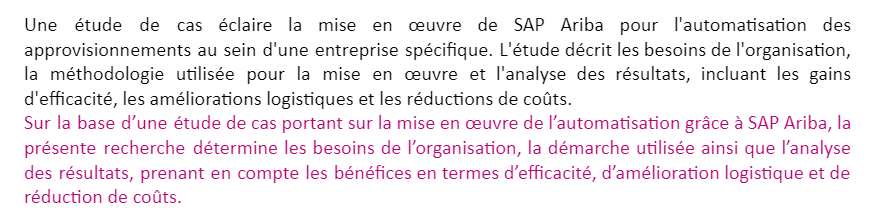 Je vais reformuler et réécrire vos textes par Wilenock