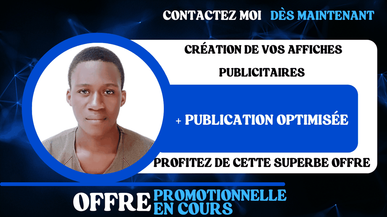 Je vais créé vos affiches professionnels par Dine_services