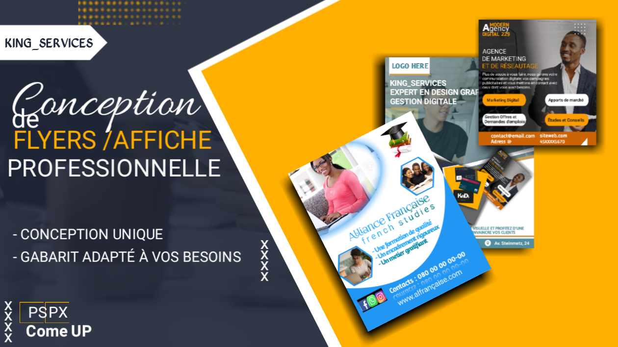 Je vais concevoir votre Flyer/Affiche Professionnel à partir de 10 ...