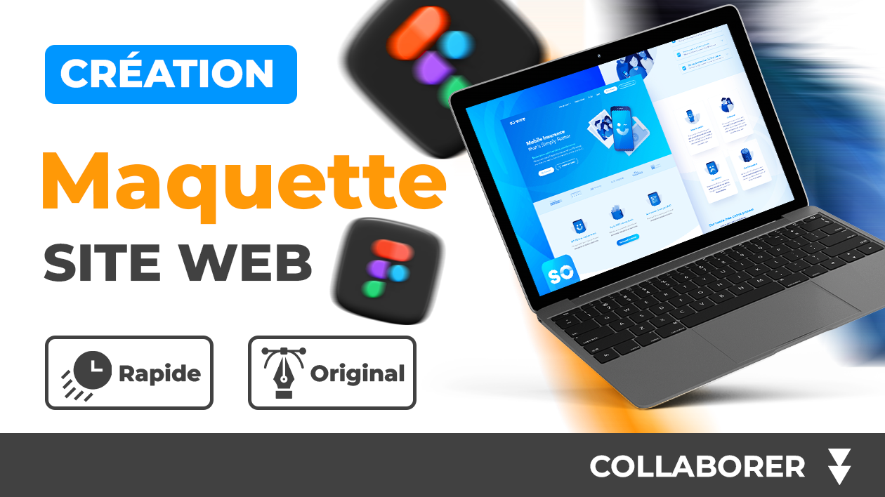 Je vais créer une maquette site web par llogo