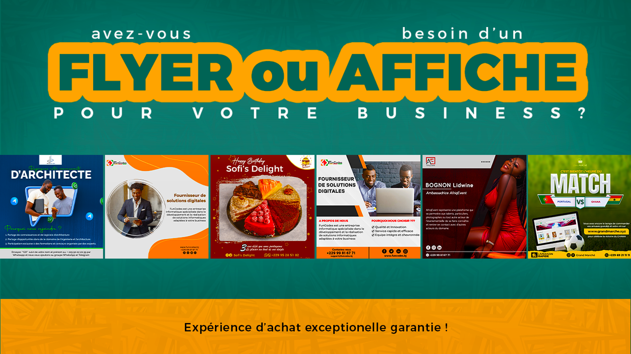 Je vais concevoir votre flyer-affiche pour votre visibilité par ...
