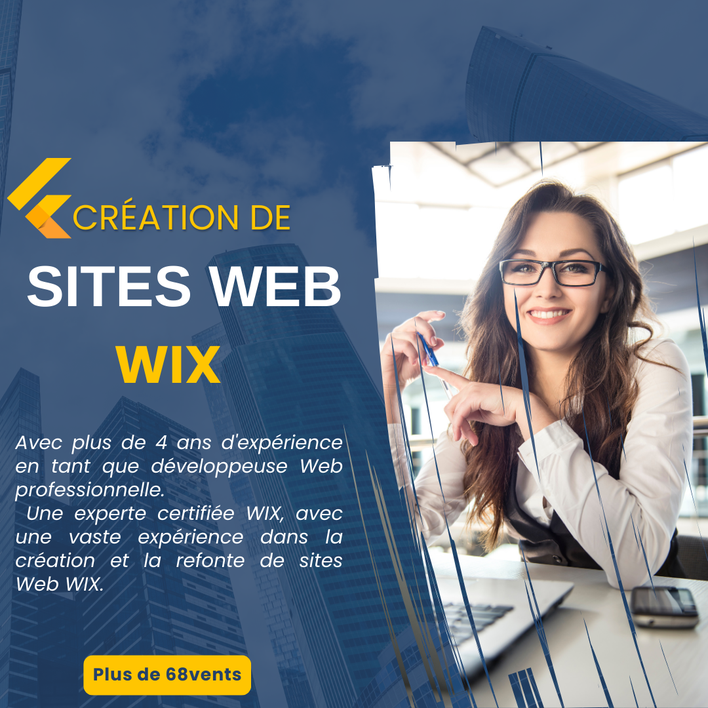 Je vais créer votre site web professionel avec Wix par flora30