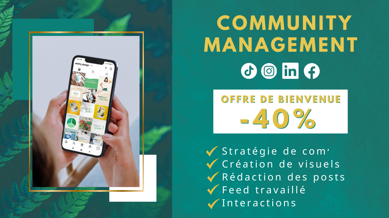 Je vais être votre community manager professionnel par Anuhe_Design