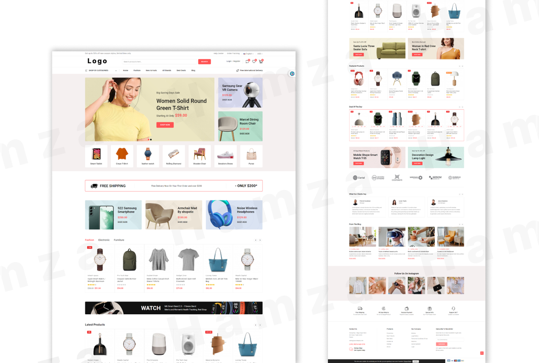 I will design Professional modern website & Shopify store for your ...