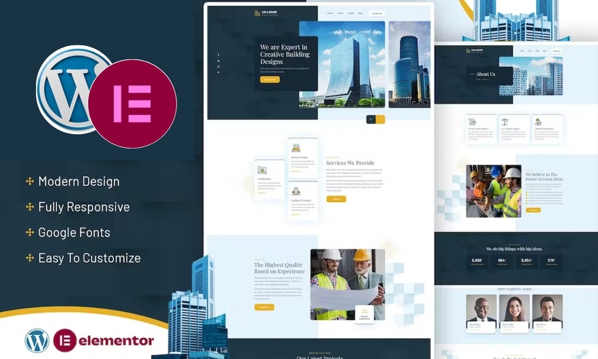 I will build a responsive wordpress website or landing page with ...