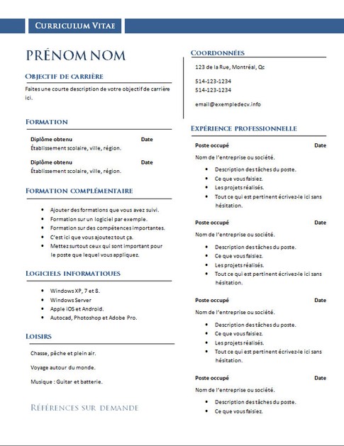 Je vais mettre en page votre CV / rédiger votre lettre de motivation ...