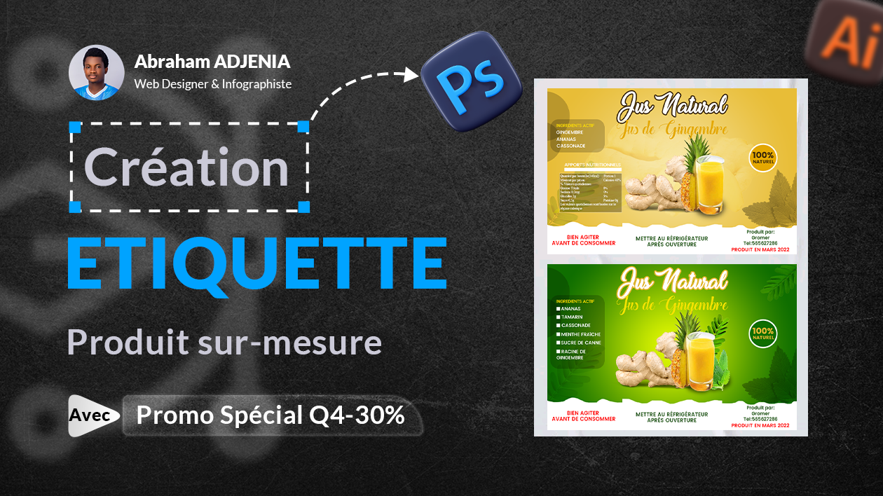 Je vais créer l'étiquette de votre produit par Abraham_Logo
