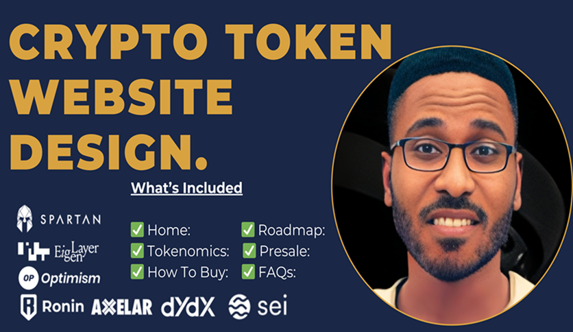 I will create a Professional Crypto Token Launch Landing Page by RayTechHub